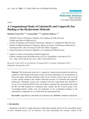 a computational study of calcium ii and copper ii ion binding to the ...