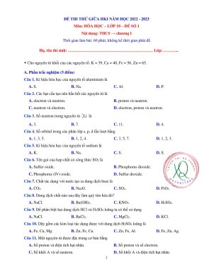 2022 2023 de kiem tra thu giua HKI de so 1 + 2 + 3