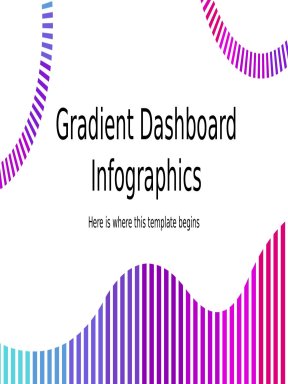 Gradient dashboard infographics by slidesgo