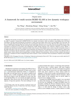 a framework for multi session rgbd slam in low dynamic workspace ...