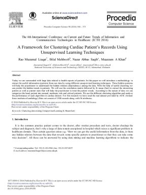 a framework for clustering cardiac patient s records using unsupervised learning techniques