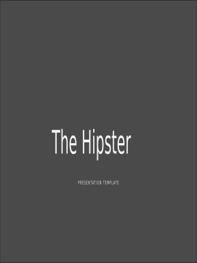 (Mẫu powerpoint) the hipster presentation free