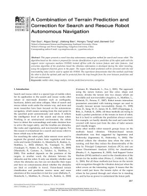 A combination of terrain prediction and correction for search and ...