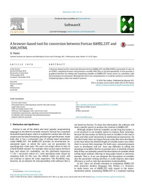 A browser based tool for conversion between fortran NAMELIST and XMLHTML