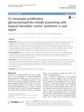 C3 mesangial proliferative glomerulonephritis initially presenting with ...