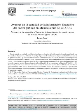 Avances en la cantidad de la información financiera del sector público ...