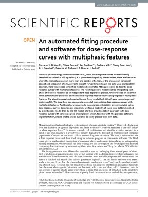 An automated fitting procedure and software for dose response curves with multiphasic features