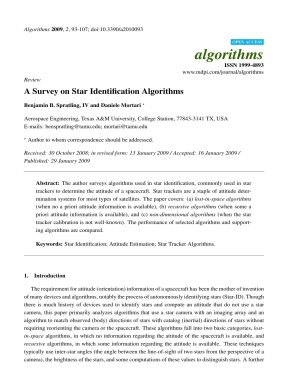 A survey on star identification algorithms
