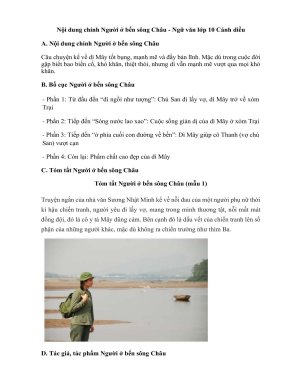 noi dung chinh nguoi o ben song chau chinh xac nhat canh dieu