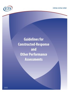 Guidelines for constructed response and other performance assessments