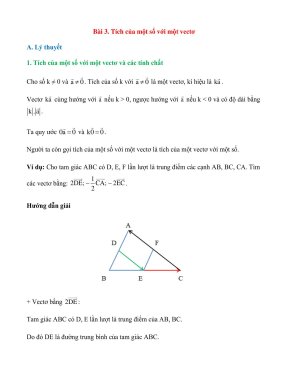 tich cua mot so voi mot vecto ly thuyet bai tap toan lop 10 chan troi