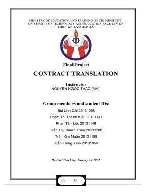 Final project CONTRACT TRANSLATION ORIGINAL ENGLISH CONTRACT 1