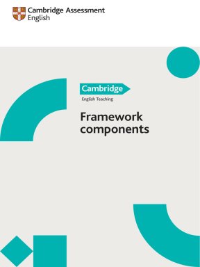 categories and components cambridge english teaching framework