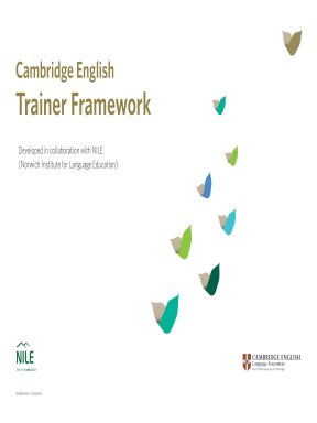 cambridge english trainer framework
