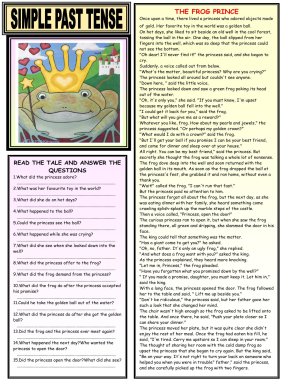 simple past tense short story