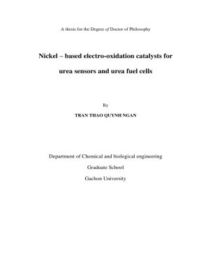 Nickel - based electro - oxidation catalysts for urea sensors and urea ...