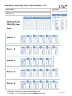 Non-Verbal Reasoning (Ages 7-8) Assessment Test