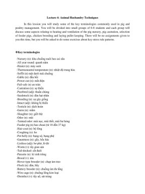 lecture 4 animal husbandry techniques 1