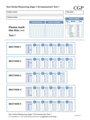 Non-Verbal Reasoning (Ages 7-8) Assessment Test