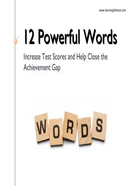 12 powerful words