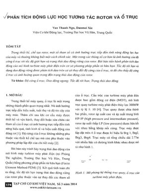 Phân tích động lực học tương tác rotor và ổ trục