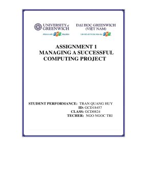 (TIỂU LUẬN) ASSIGNMENT 1 MANAGING a SUCCESSFUL COMPUTING PROJECT unit 06 managing a successful