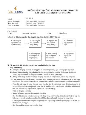 VH XD10 LINK04 HD thi cong, nghiem thu cong tac lap ghep cau kien BTCT duc san 13 09 2019