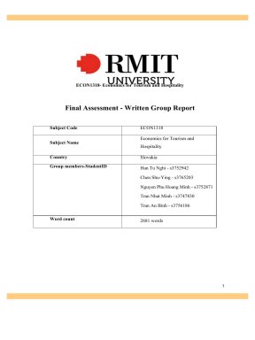 (TIỂU LUẬN) final assessment written group report declaration and ...