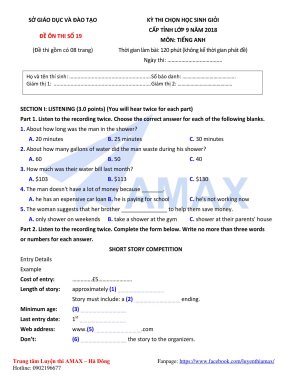 de thi hsg tieng anh lop 9 cap tinh