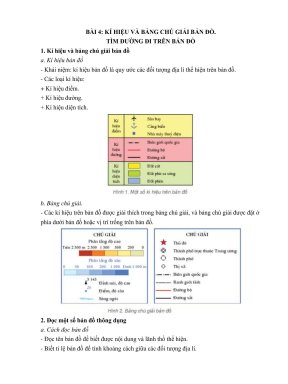 ly thuyet dia li 6 bai 4 ki hieu va bang chu giai ban do tim duong di