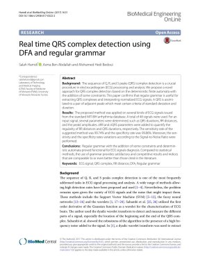real time qrs complex detection using dfa and regular grammar