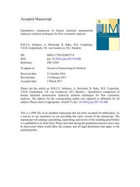 quantitative comparison of human intestinal mononuclear leukocyte ...