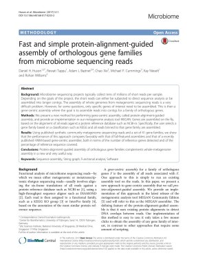 fast and simple protein alignment guided assembly of orthologous gene ...