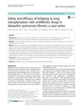 safety and efficacy of bridging to lung transplantation with ...