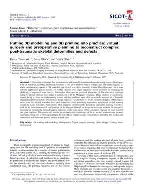 putting 3d modelling and 3d printing into practice virtual surgery and ...