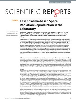 laser plasma based space radiation reproduction in the laboratory