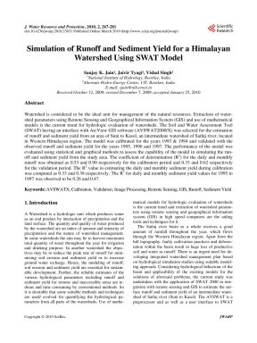 simulation of runoff and sediment yield for a himalayan watershed using swat model