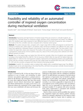 feasibility and reliability of an automated controller of inspired ...