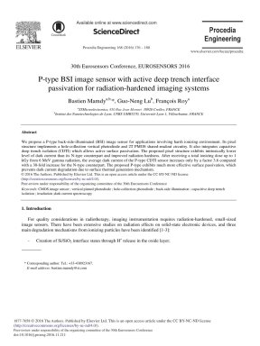 p type bsi image sensor with active deep trench interface passivation ...