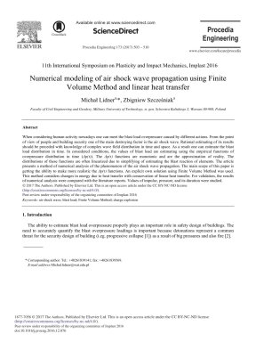 numerical modeling of air shock wave propagation using finite volume method and linear heat transfer