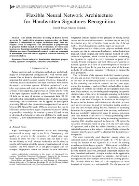 flexible neural network architecture for handwritten signatures recognition