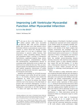 improving left ventricular myocardial function after myocardial infarction