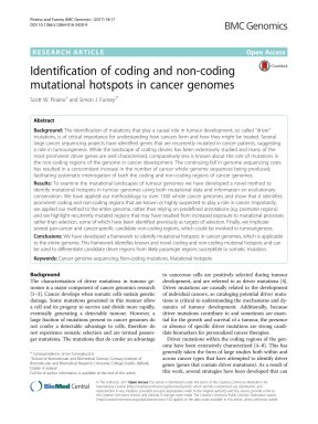 identification of coding and non coding mutational hotspots in cancer ...