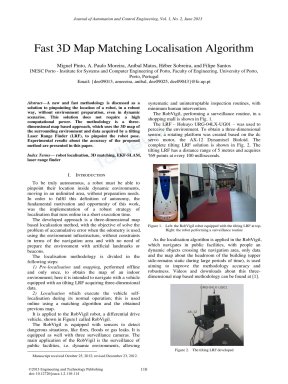 Fast 3d map matching localisation algorithm