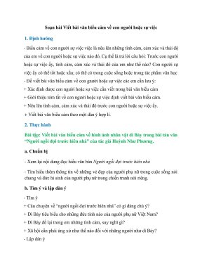 soan bai viet bai van bieu cam ve con nguoi hoac su viec canh dieu