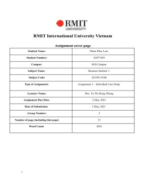 (TIỂU LUẬN) RMIT international university vietnam assignment cover page ...