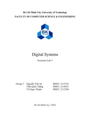 Digital system lab report lab 03