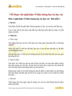 Viet doan van nghi luan ve hien tuong hoc tu hoc vet