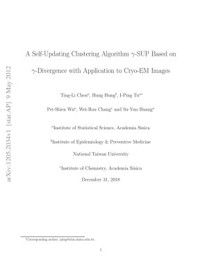A self updating clustering algorithm gam