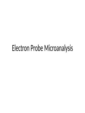 Electron Probe Microanalysis